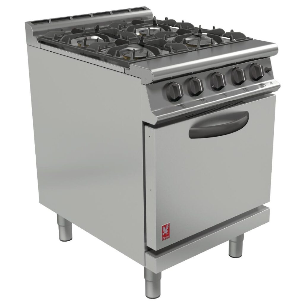 Falcon Dominator Plus 4 Burner Gas Oven Range with Drop Down Door ...